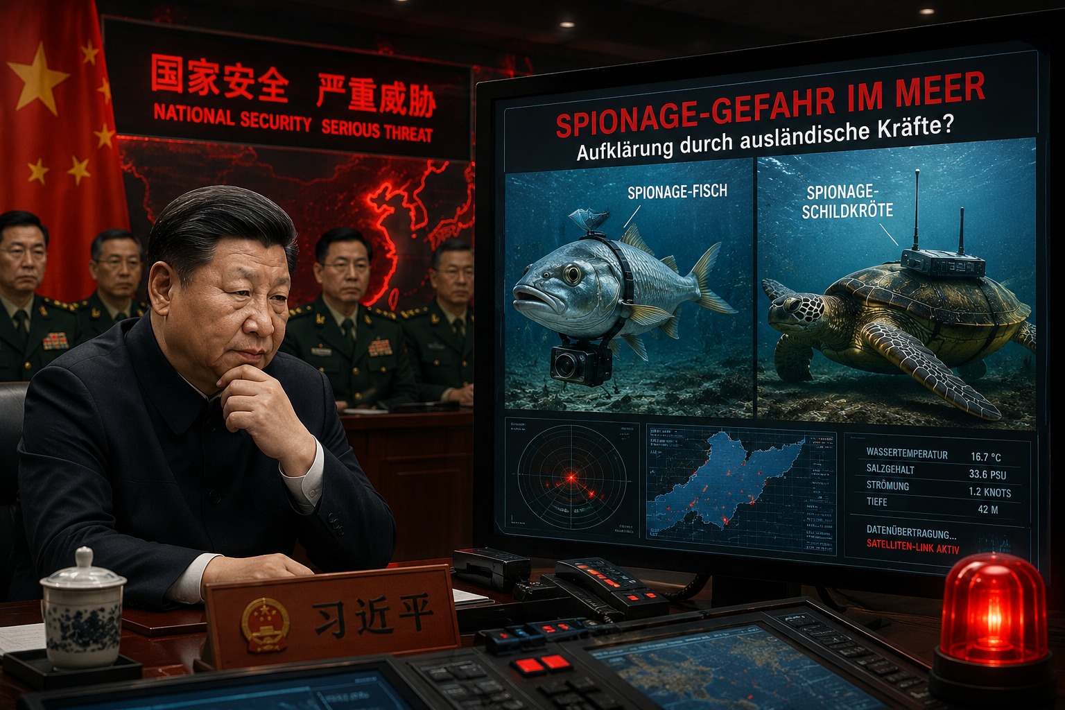 Chinas neue Angst: Schwimmen jetzt Spionage-Fische vor der Küste? - BLINKER